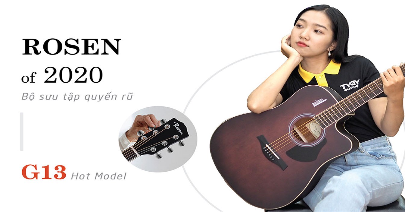 Rosen Guitar Ngọc Trai Đen - Mê Đắm Mọi Ánh Nhìn
